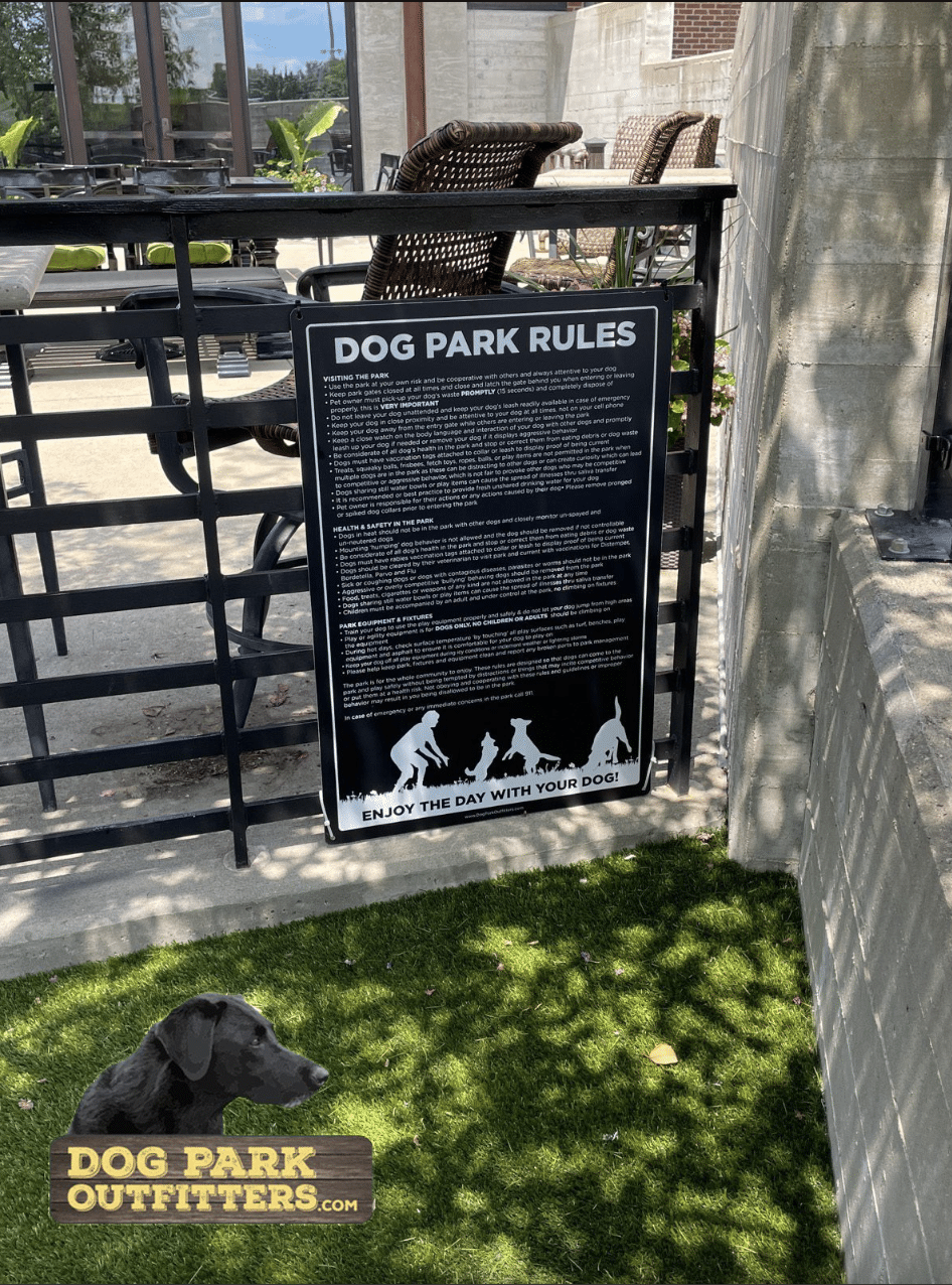 Professional Rules & Wellness Sign - In-Ground Mount - Vertical Sign ...